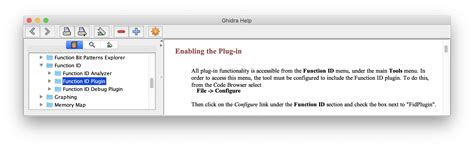 Function Id Tool Has Outdated Help Pages Regarding Plugin Configuration