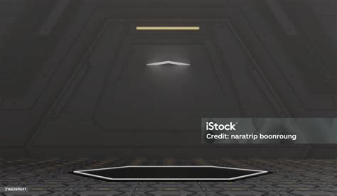 기술 네온 연단 어두운 사각형 연단 제품 프리젠 테이션 어두운 디지털 장면 빛나는 산책로 쇼룸 기술 미래 현대 공상 과학 3d 일러스트 레이 션 0명에 대한 스톡 사진 및