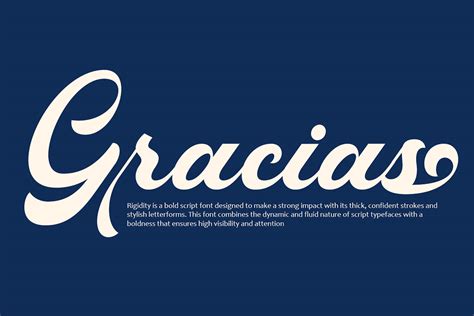 free font rigidity bold script font behance