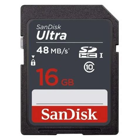 Sandisk Camera Memory Card Size MicroSD Memory Size 16 GB At 350 In New Delhi