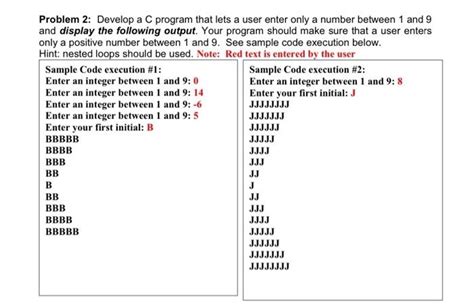 Solved Problem 2 Develop A C Program That Lets A User Enter