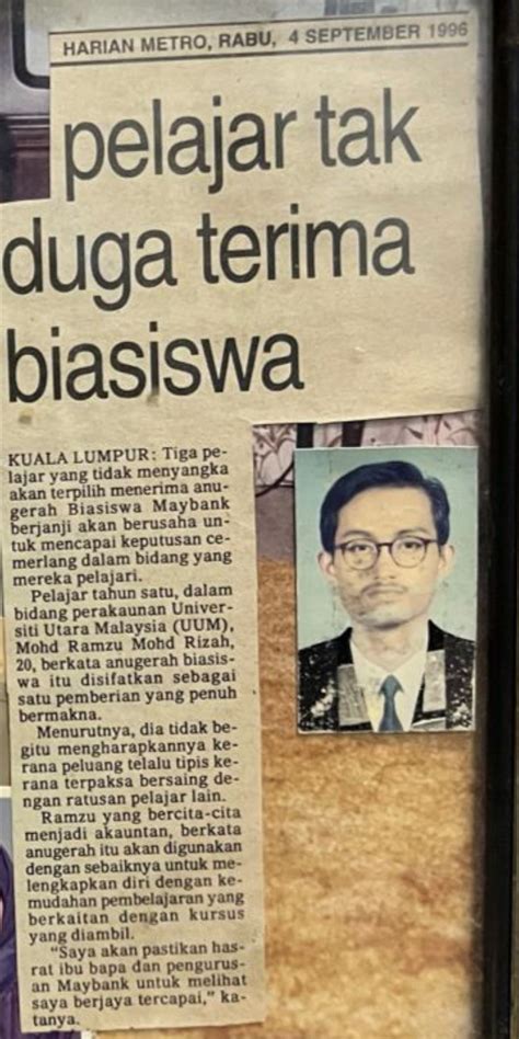 Mohd Ramzu Nasri Mohd Rizah On Linkedin Throwback 4th September 1996 34 Comments