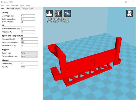 Tim S Mini Plotter 2 Plastic Parts PLA