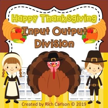 Thanksgiving Input Output Division Thanksgiving FUN Black Line