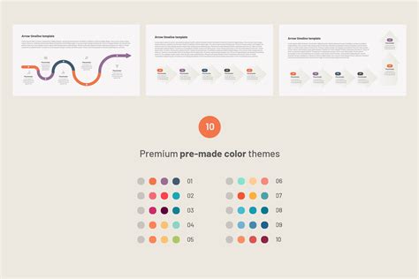 Timeline Arrow Templates For Powerpoint Etsy