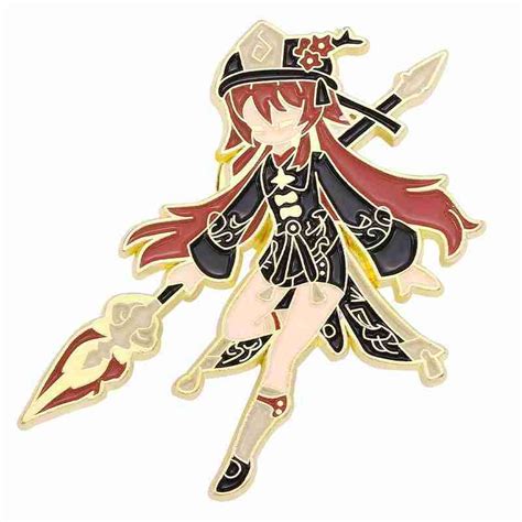 Genshin Impact Hu Tao Enamel Pin Distinct Pins