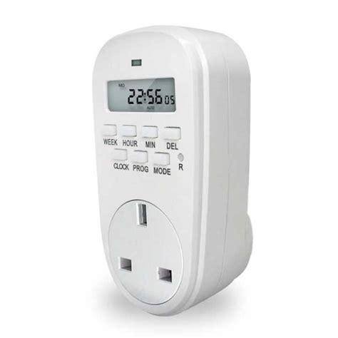 Digital Timer Switch Plug Socket With Lcd Display Programmable Time Controller Intelligent