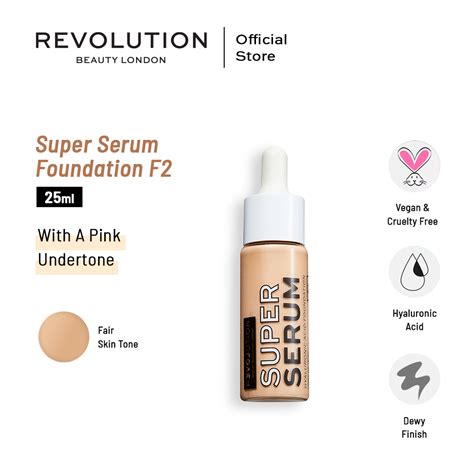 Relove By Revolution Super Serum Foundation F2 25ml Highfypk
