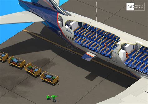 Aeroflot Boeing 777 Cutaway On Behance Boeing 777 Boeing Aviation