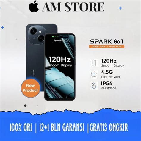 Jual Tecno Spark Go1 Shopee Indonesia