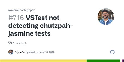 Vstest Not Detecting Chutzpah Jasmine Tests · Issue 716 · Mmanelachutzpah · Github