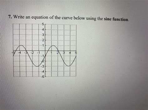 7 Write An Equation Of The Curve Below Using StudyX