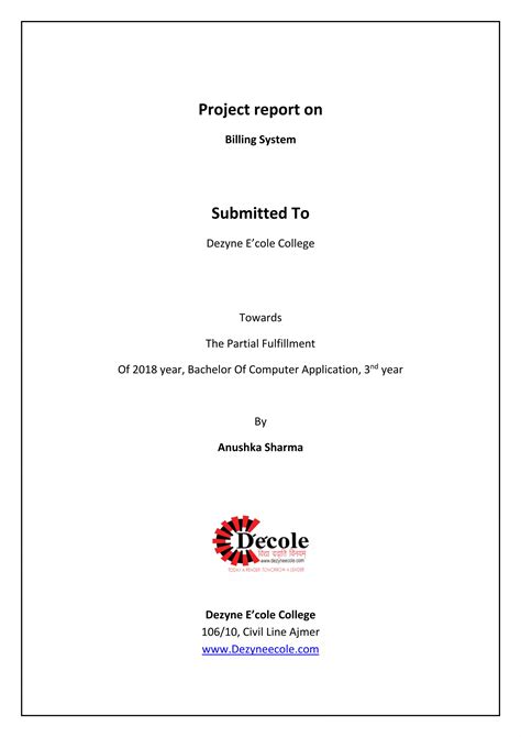 Billing System Pdf