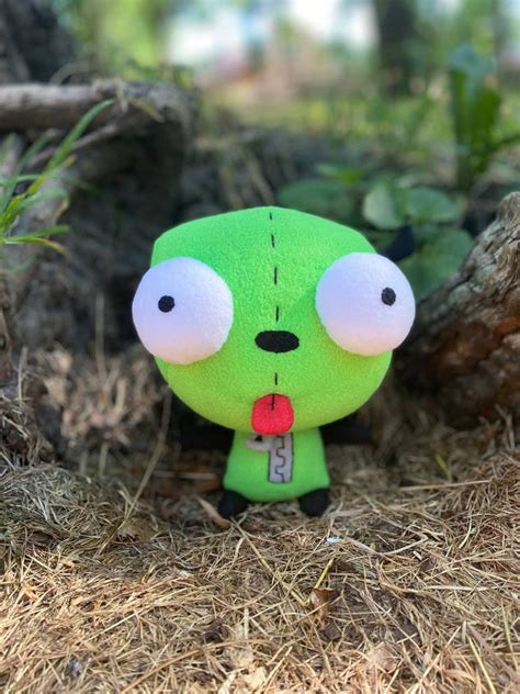 Invader Zim Inspired Gir Invader Zim Gir Plush Handmade Soft Plush