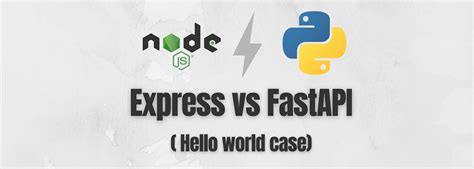 Express Vs Fastapi Hello World Performance Tech Tonic