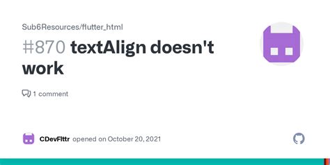 textalign doesn t work · issue 870 · sub6resources flutter html · github