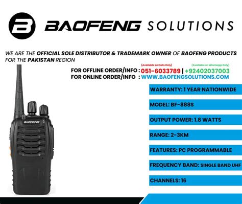 Walkie Talkie Wireless Set Official Baofeng Bf 888s Two Way Radio Walkie Talkie 1088434933