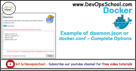 example of daemon json or nf complete options