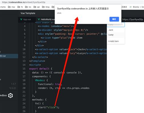 Select 选择器 Showsearch 和 Dropdownrender 一起使用时，在自定义内容上添加事件，无法触发 · Issue 644 · Vuecomponentant