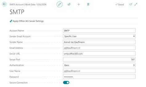 Sending Email Via Smtp In Business Central Online And On Premise