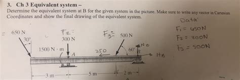 Solved 3 Ch 3 Equivalent System Determine The Equivalent