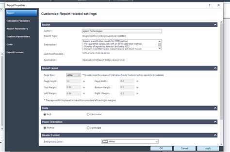 Adding Custom Calculation Results To Report Forum Chromatography Software Agilent Community