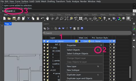 Layer Context Menu Right Click Keys Do Not Register Rhino McNeel Forum