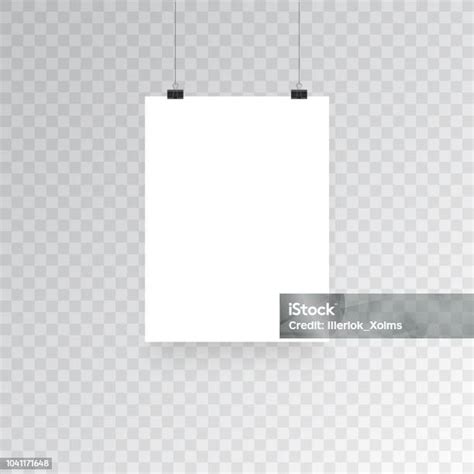 빈 거 사진 프레임 또는 투명 한 배경에 고립 된 포스터 템플릿 사진 그림 프레임 종이 갤러리 포트폴리오 그림 벡터 매달기에 대한 스톡 벡터 아트 및 기타 이미지 Istock