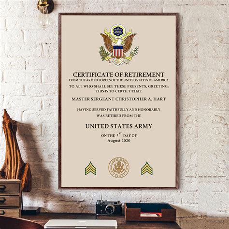 Us Army Poster 16x12in Proud Us Veteran