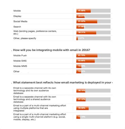 Email Questionnaire Template