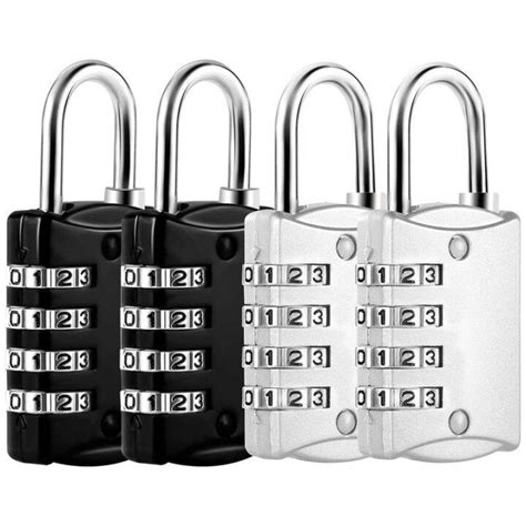 Combination Locks 4 Digit Lock With Metal Code Lock Weatherproof Suitcase Lock Combination