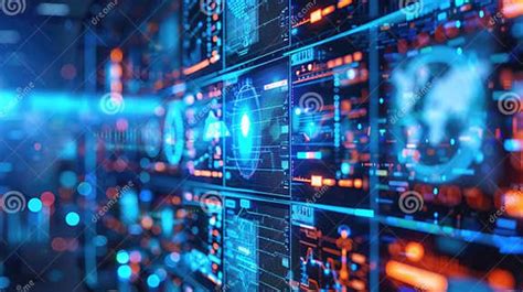 The Modern Control Room Features Hightech Screens For Data Visualization And Analysis Aig62