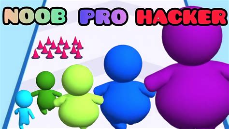 Noob Vs Pro Vs Hacker In Color N Push Youtube