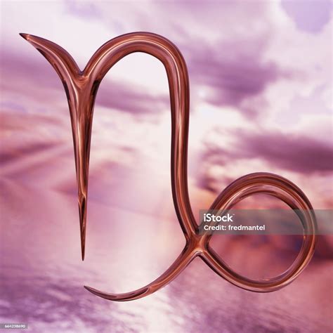 화려한 조디악 별자리 염소 자리 기호입니다 3 차원 렌더링 디지털 생성 이미지에 대한 스톡 벡터 아트 및 기타 이미지 디지털 생성 이미지 염소자리 골간단 Istock