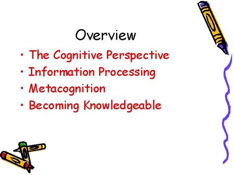 Cognitive Views Of Learning Overview The Cognitive Perspective