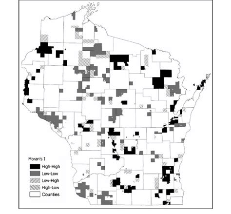 Spatial Autocorrelation Of Population Growth Rate From 1990 To 2000