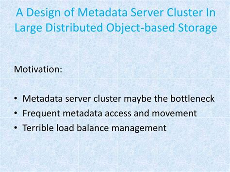 Ppt Object Based Storage Powerpoint Presentation Free Download Id