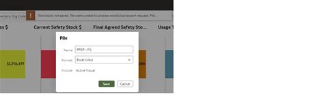 Oac Dv Export Formatted Data From A Visualization To Excel Preview — Oracle