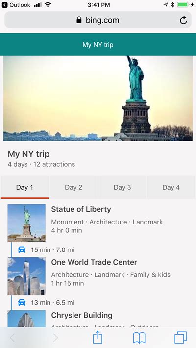 Plan Your Next Trip Customize Bing Itineraries To Make Them Your