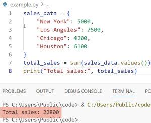 How To Sum All Values In A Python Dictionary