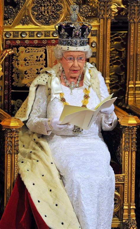 Hm The Queen Elizabeth Ii In All Her Mannerisms Gracefully Sitting