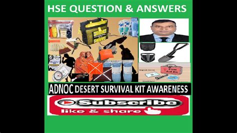 Adnoc Desert Kit Required Materials Adnoc Hseengineers Hseprofessionals Hsemanager