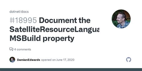 Document The Satelliteresourcelanguages Msbuild Property · Issue 18995