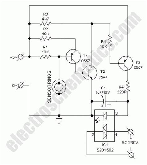 Water Switch Sensor Circuit Electronic Circuit Design Sensor Circuit