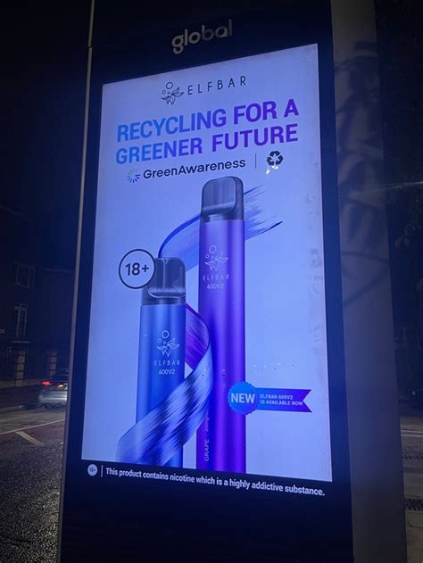 Elfbar Vape Ads Banned Over Misleading Environmental Claims Advertising