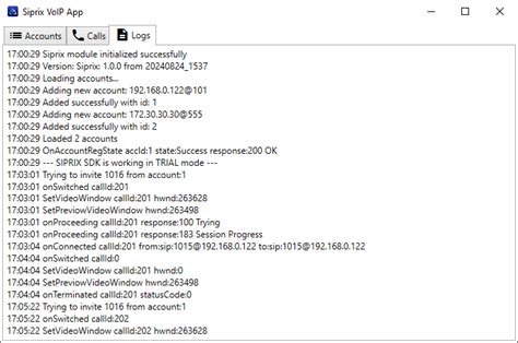 Github Siprix Samplewpf Muti Call Multi Account Sip Voip Client For C And Net