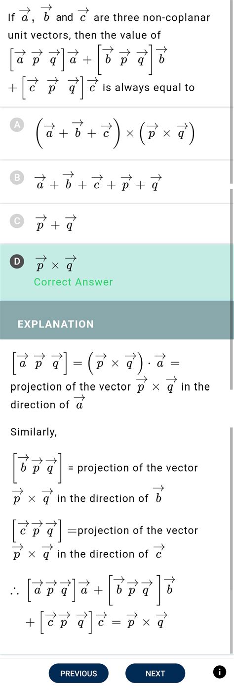 Linear Algebra Is A Vector Equal To The Vector Sum Of It S Components Along Any Three Non