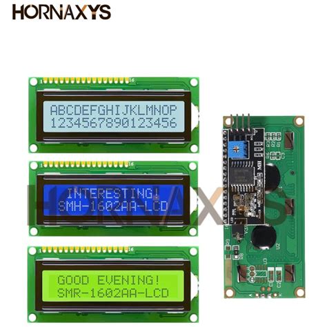 Lcd1602i2c Module Blue Yellow Green Screen 16x2 Character Lcd