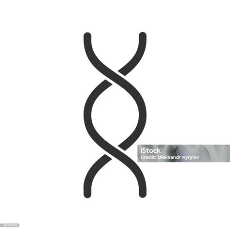 Dna 아이콘 벡터입니다 현대 간단한 평면 Dna 부호 격리입니다 비즈니스 인터넷 개념입니다 트렌디한 벡터 생물학 유전자 기호