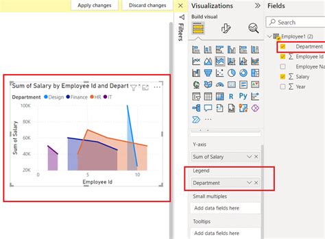 power bi how to create a stacked area chart geeksforgeeks